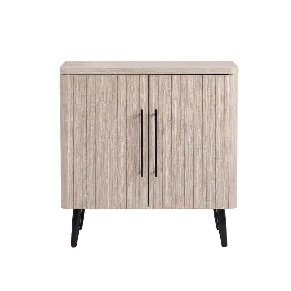 Manhattan Comfort Jodie Whitewashed Oak Accent Cabinet