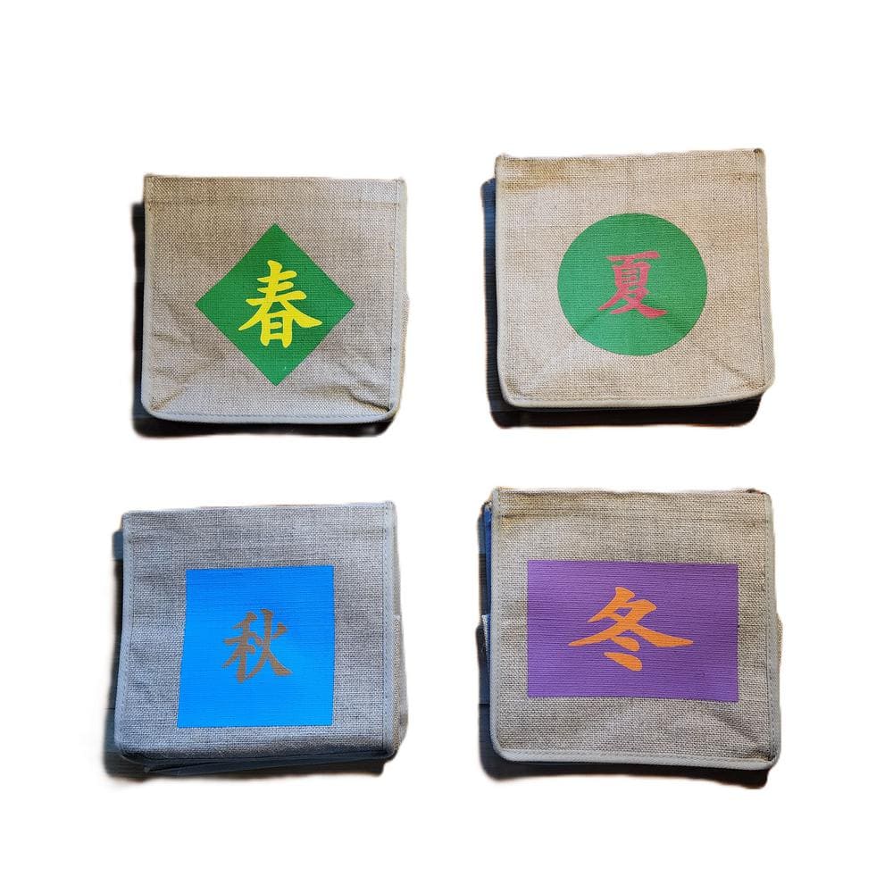 Mogibranding Beige 12 in. x 12 in. x 12 in. Handmade Square Jute Fabric ...