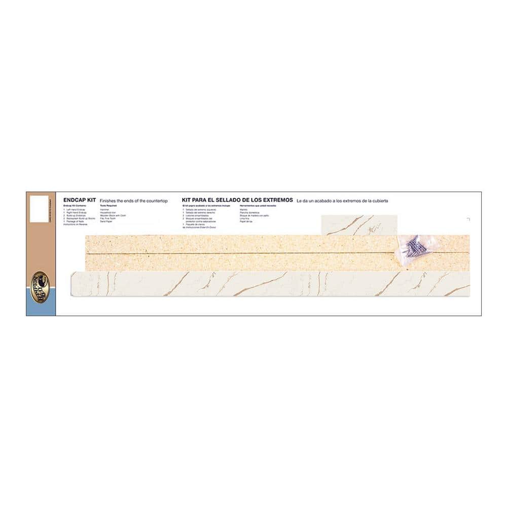 Hampton Bay Oro Quartz End Cap Kit with Ora Eased Edge with Loose ...