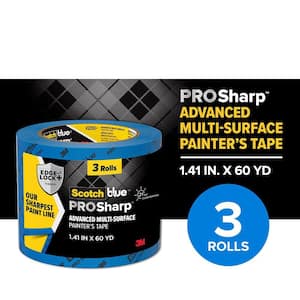 3M ScotchBlue 1.41 in. x 60 yds. PROSharp Painter's Tape (6 Rolls) 2093 ...