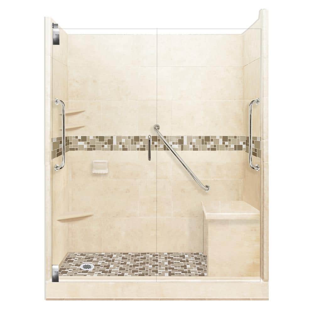 American Bath Factory Tuscany Freedom Grand Hinged 42 in. x 60 in. x 80 ...