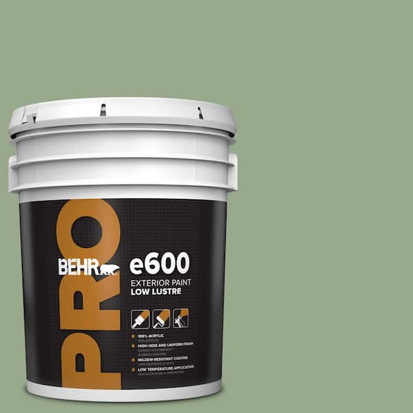 BEHR PRO 5 gal. #PPU11-05 Pesto Green Low Luster Exterior Paint PR62305 ...