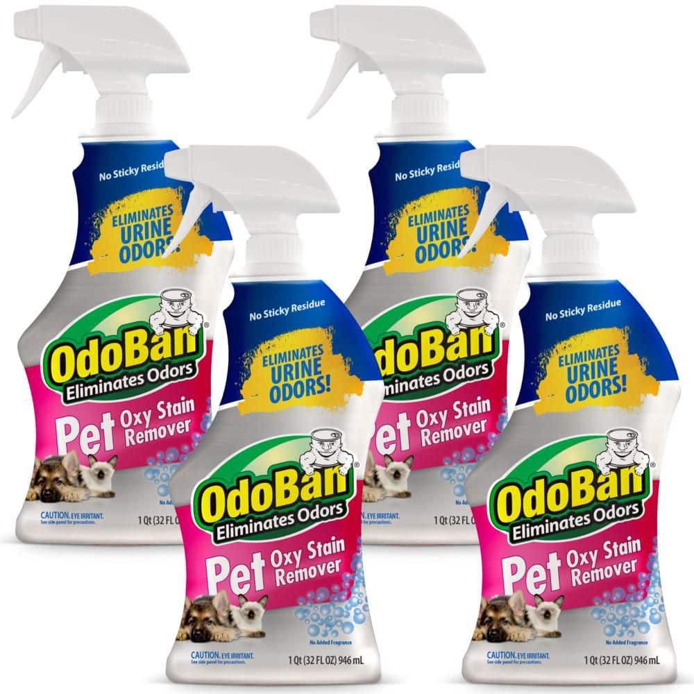 OdoBan 32 oz. Pet Oxy Stain Remover, Oxygen Activated Hydrogen Peroxide ...