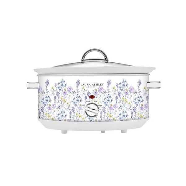 Laura Ashley 6.8 Qt. Slow Cooker, Wild Meadow VQSLWC6LLAWM - The Home Depot