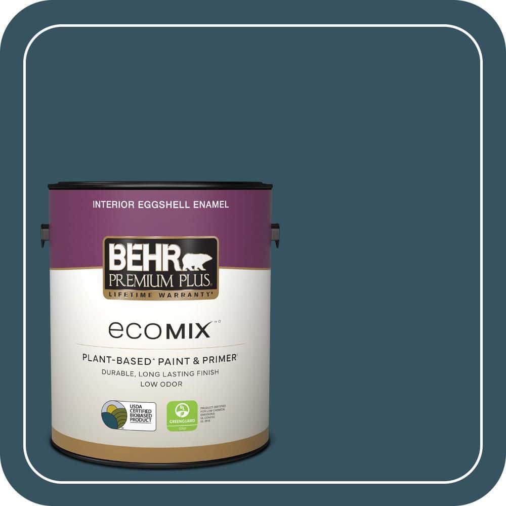 BEHR PREMIUM PLUS 1 gal. #MQ5-24 Opera Glasses Eggshell Enamel EcoMix ...