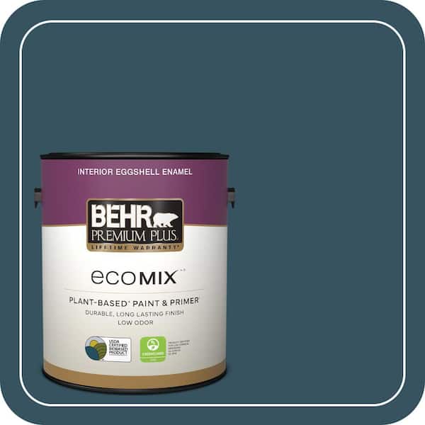 BEHR PREMIUM PLUS 1 gal. #MQ5-24 Opera Glasses Eggshell Enamel EcoMix ...