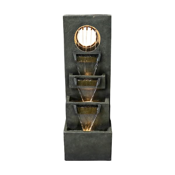 Reviews for monadecor 40 in. H Resin 4-Tier Indoor/Outdoor Waterfall ...