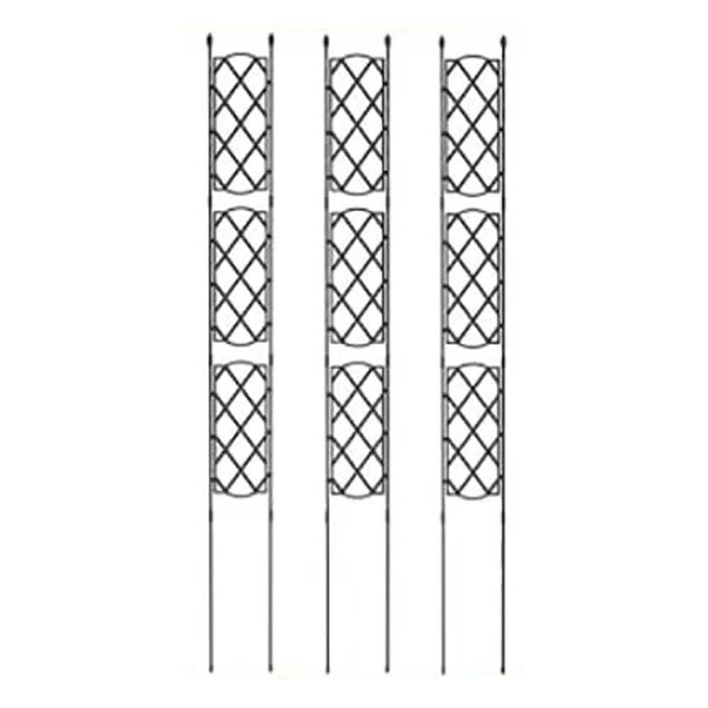 Oyezvary 64 in. Metal Outdoor Garden Trellis with Adjustable Plant ...