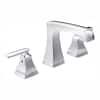 Delta Ashlyn 8 in. Widespread 2-Handle Bathroom Faucet with Metal Drain Assembly in Chrome 3564 ...