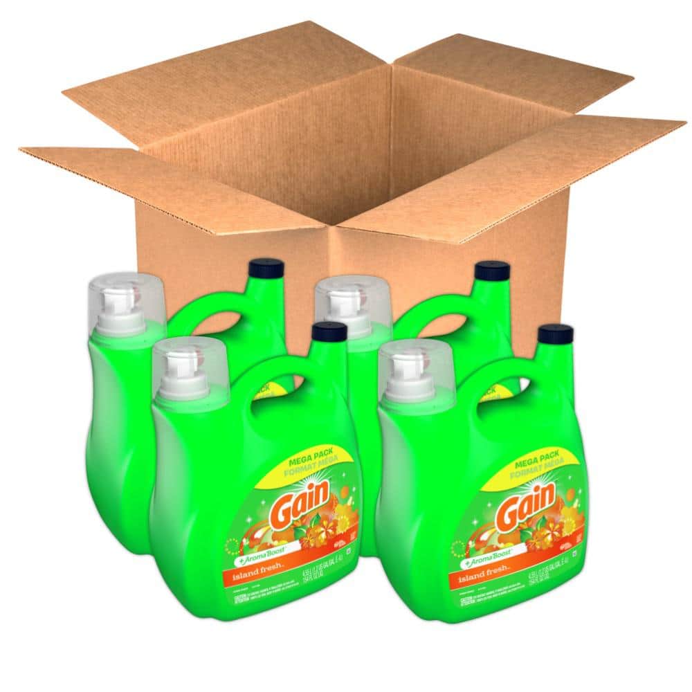 Gain Plus Aroma Boost 154 fl. oz. Island Fresh Scent Mega Liquid ...