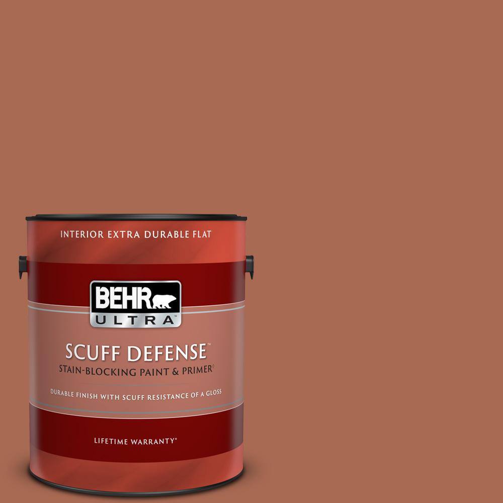 BEHR ULTRA 1 gal. #220D-7 Mojave Sunset Extra Durable Flat Interior ...