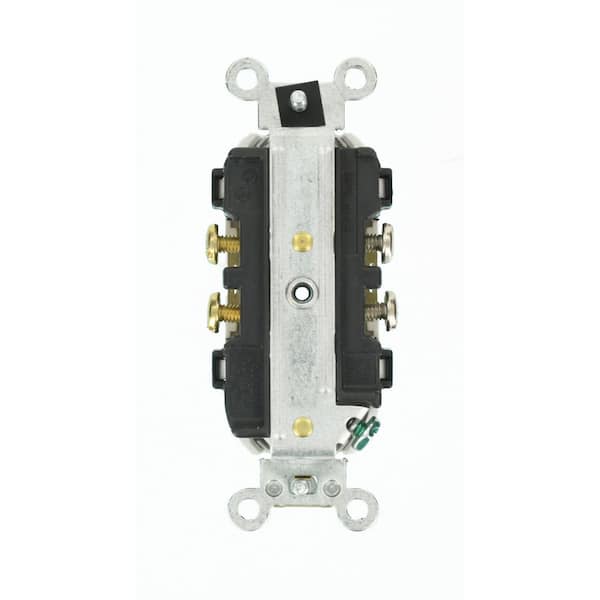 Leviton 20 Amp 125 V Commercial Grade Duplex Outlet/Receptacle, White ...