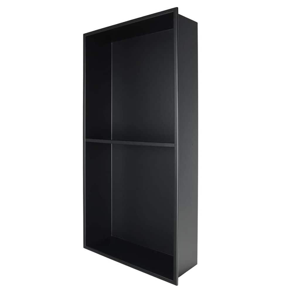 BWE 12 in. W x 24 in. H x 4 in. D 18-Gauge Bathroom Shower Niche ...