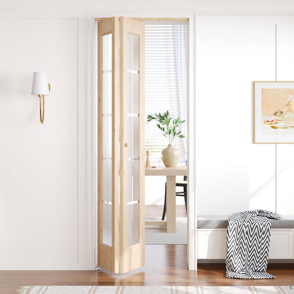 easelife 32 in. x 80 in. 3/4 Lite Frosted Glass Preassembled Solid Core ...