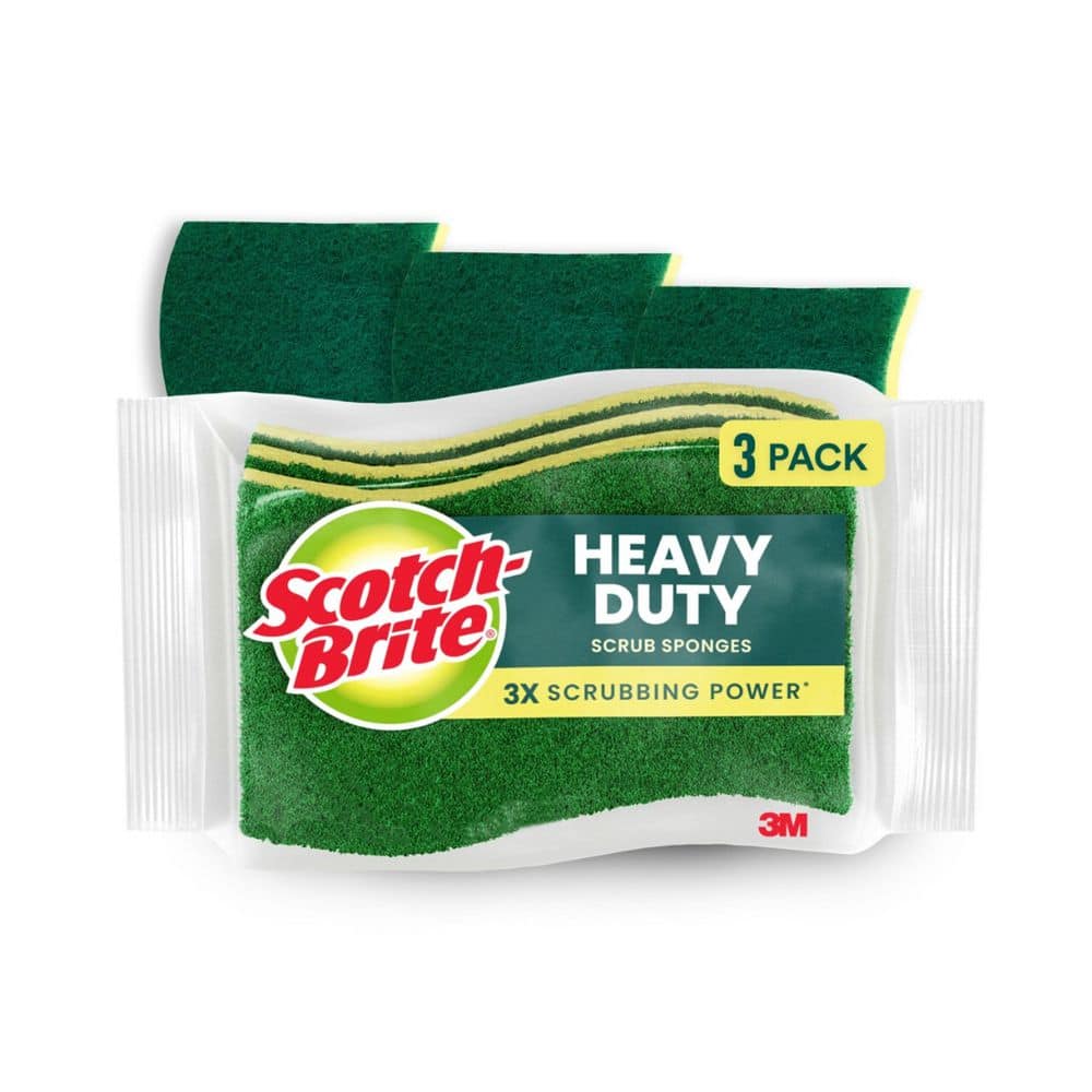 Scotch-Brite Heavy-Duty Scrub Sponge (3-Pack) HD-3 - The Home Depot