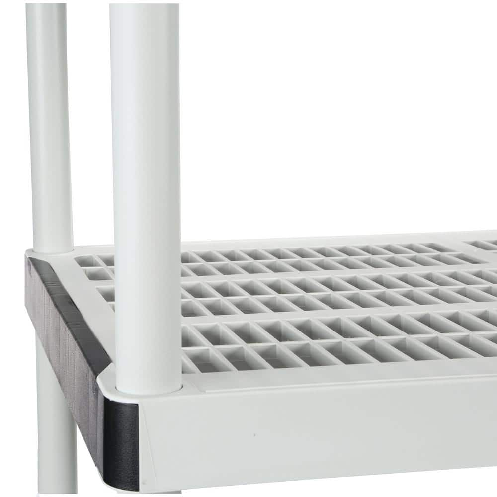 HDX 128974 5-Tier Plastic Garage Storage Shelving Unit In Gray (36 In ...