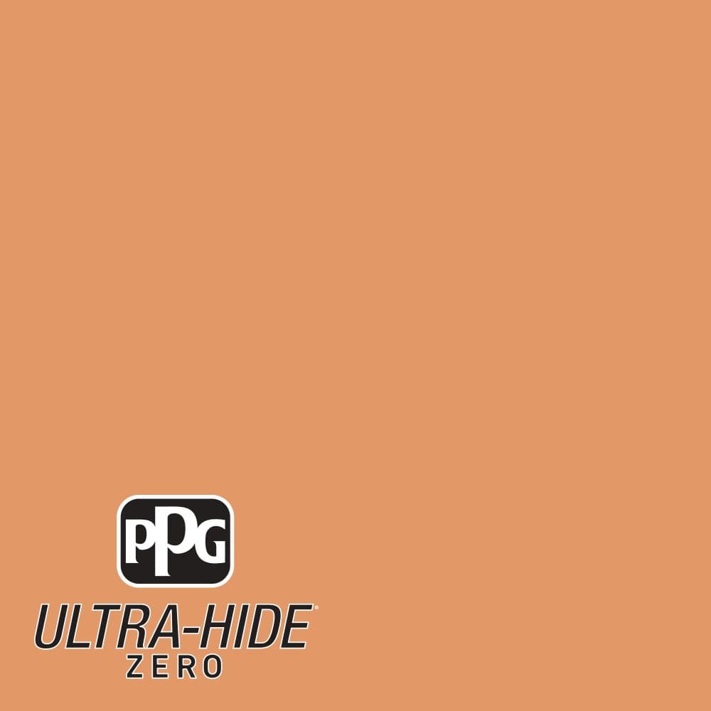 PPG 1 gal. #HDPO33D Ultra-Hide Zero Time For Orange Flat Interior Paint ...