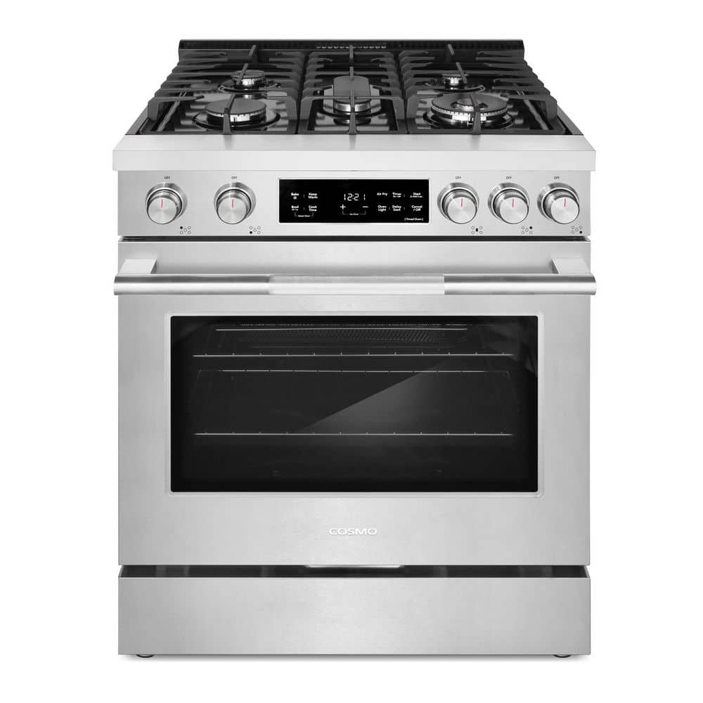 Cosmo 30 in. Stellar Collection 4.8 cu. ft. Gas Range, 5-Burners ...