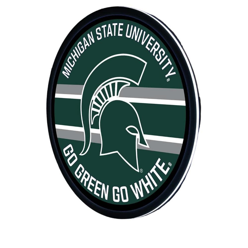 Evergreen Michigan State University 15 in. Round Plug-in LED Lighted ...