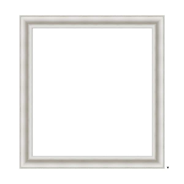 Amanti Art Mirror Makeover Parlor White 35.25 in. W x 37.25 in. H ...