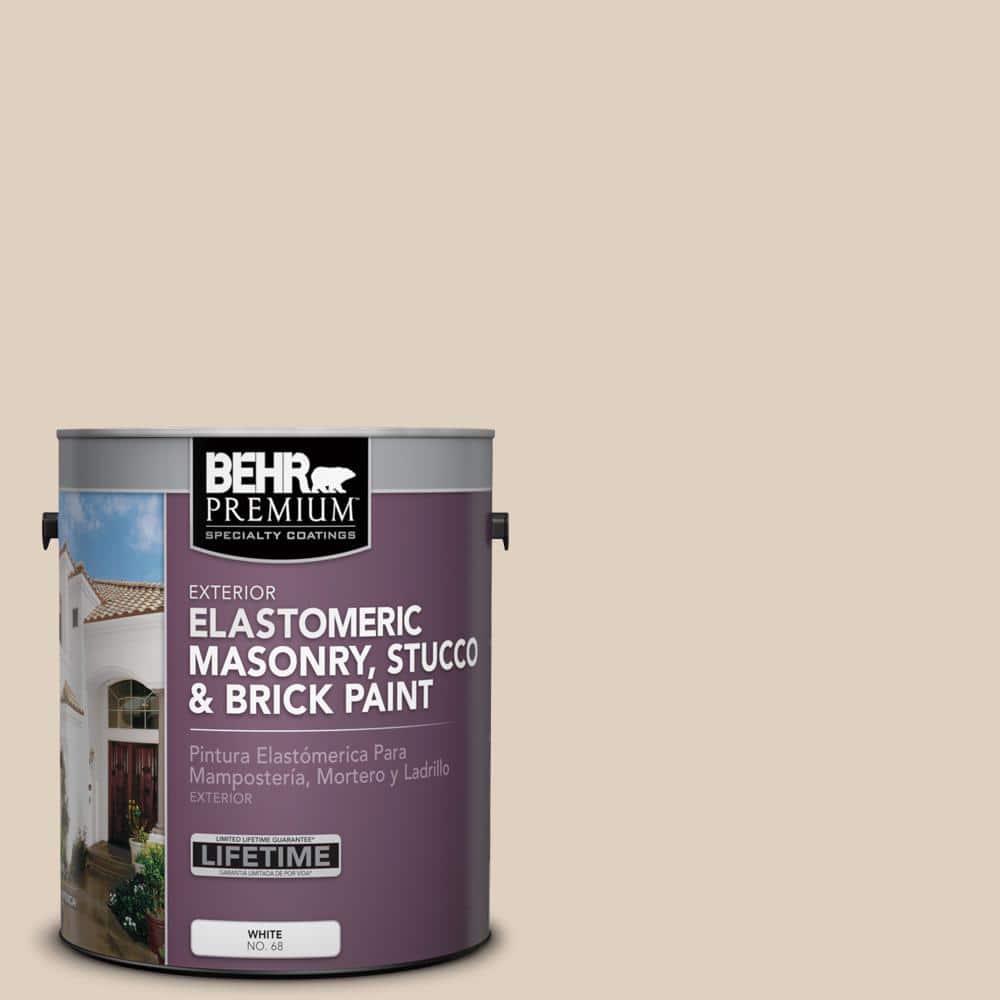 BEHR PREMIUM 1 gal. #N240-2 Adobe Sand Elastomeric Masonry, Stucco and ...