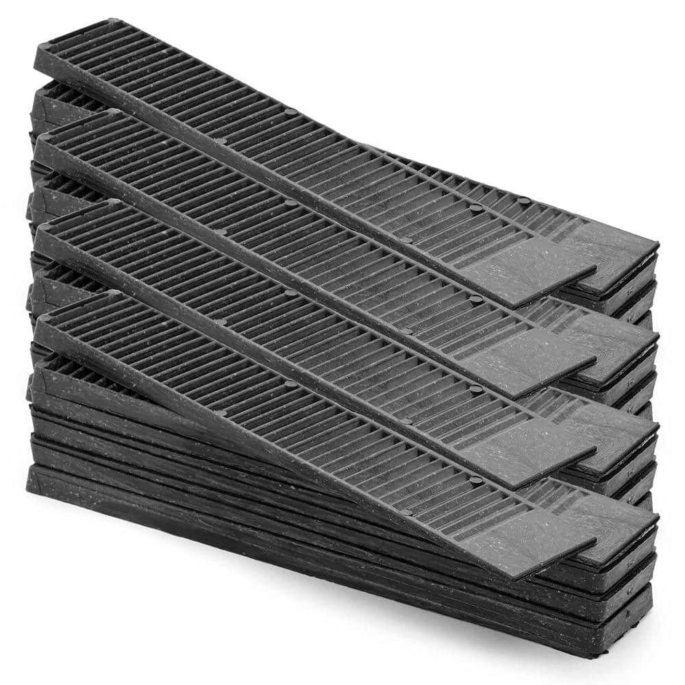 Angel Sar 1 .5 in. x 7.75 in. 24 Pack Black Composite Shims, DIY ...