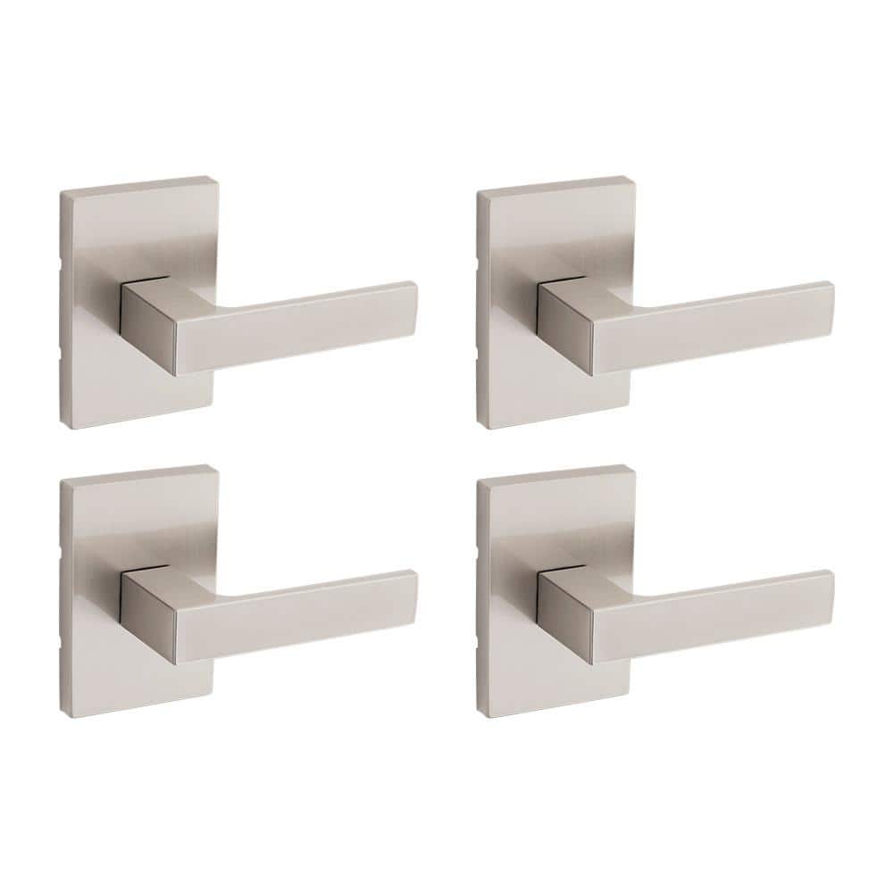Reviews for Kwikset Singapore Satin Nickel Rectangular Straight Hall ...