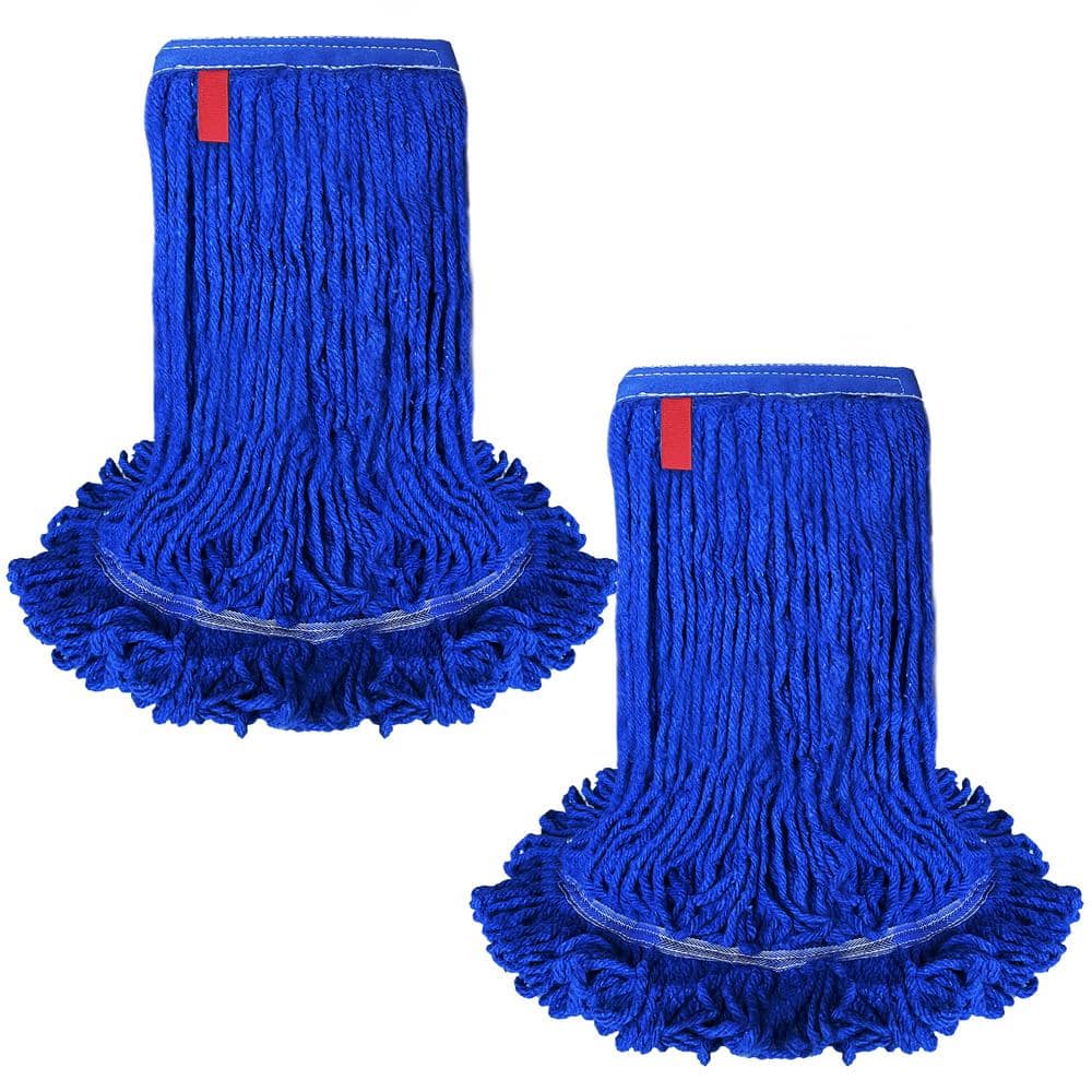 BISON LIFE 5 in. Loop End Commercial String Mop Blended Mop Head ...