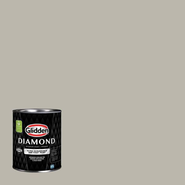 Glidden Diamond 1 Qt. Ghost Writer PPG1007-3 Flat Interior Paint with ...