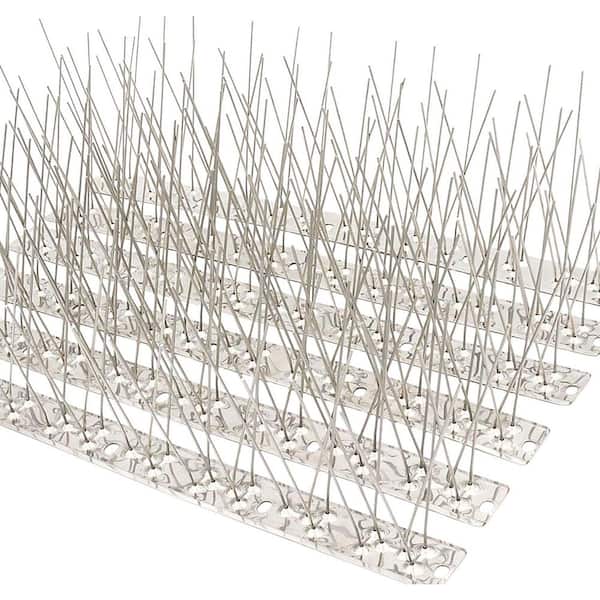 Oyezvary Stainless Steel Bird Spikes 13 in. ft. 1.15 in. Fence Spikes ...