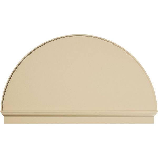 Ekena Millwork 68-in. W x 40-3/4-in. H x 2-3/4-in. P Half Round Smooth ...