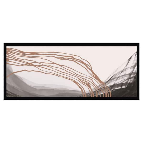 Amanti Art Flowing Lines Over Dark Landscape by PI Studio 41 in. x 17 ...