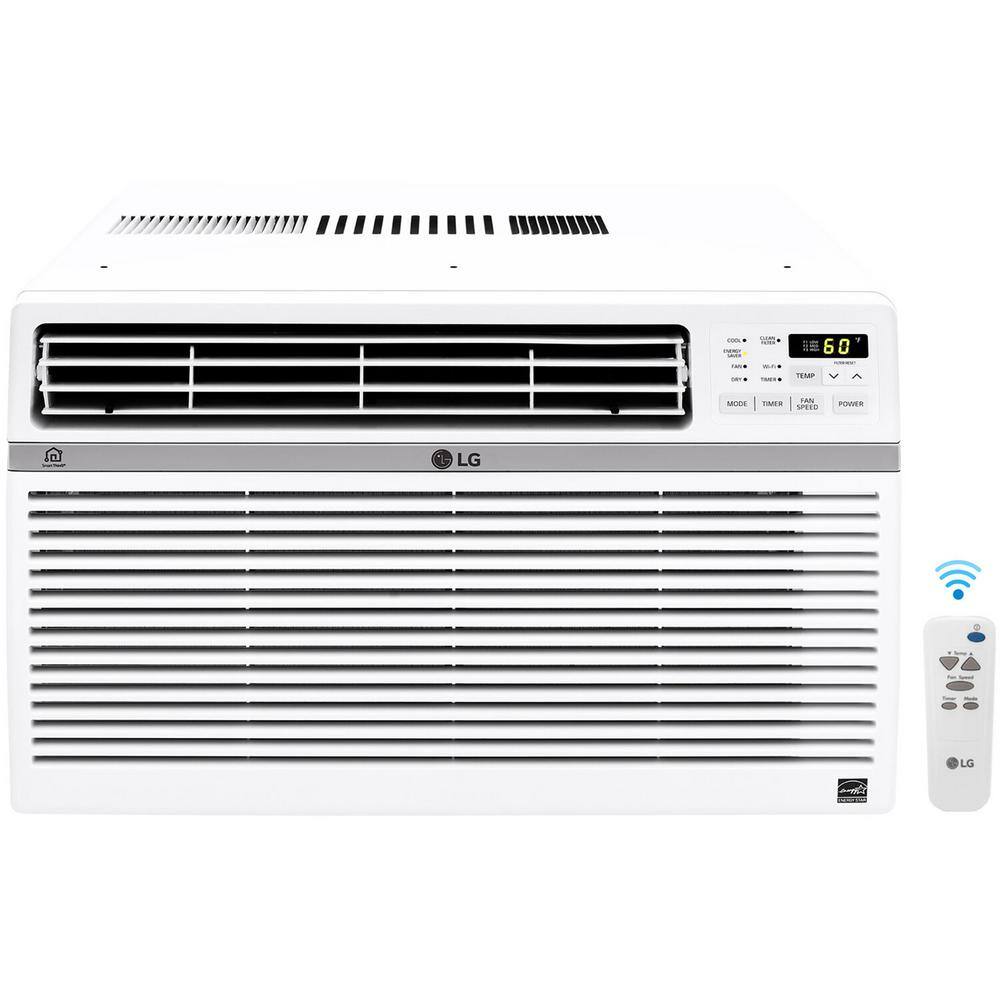 LG 8,400 (DOE) BTU 12000 BTU 115-Volt Window Air Conditioner with Wi-Fi ...