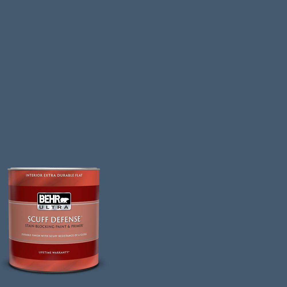 BEHR ULTRA 1 qt. #S500-7 Infinite Deep Sea Extra Durable Flat Interior ...