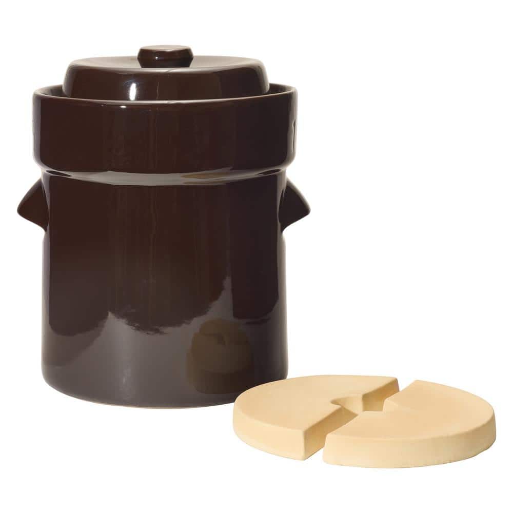 ROOTS & HARVEST 10L Traditional Water-Seal Fermentation Crock Set 1295 ...