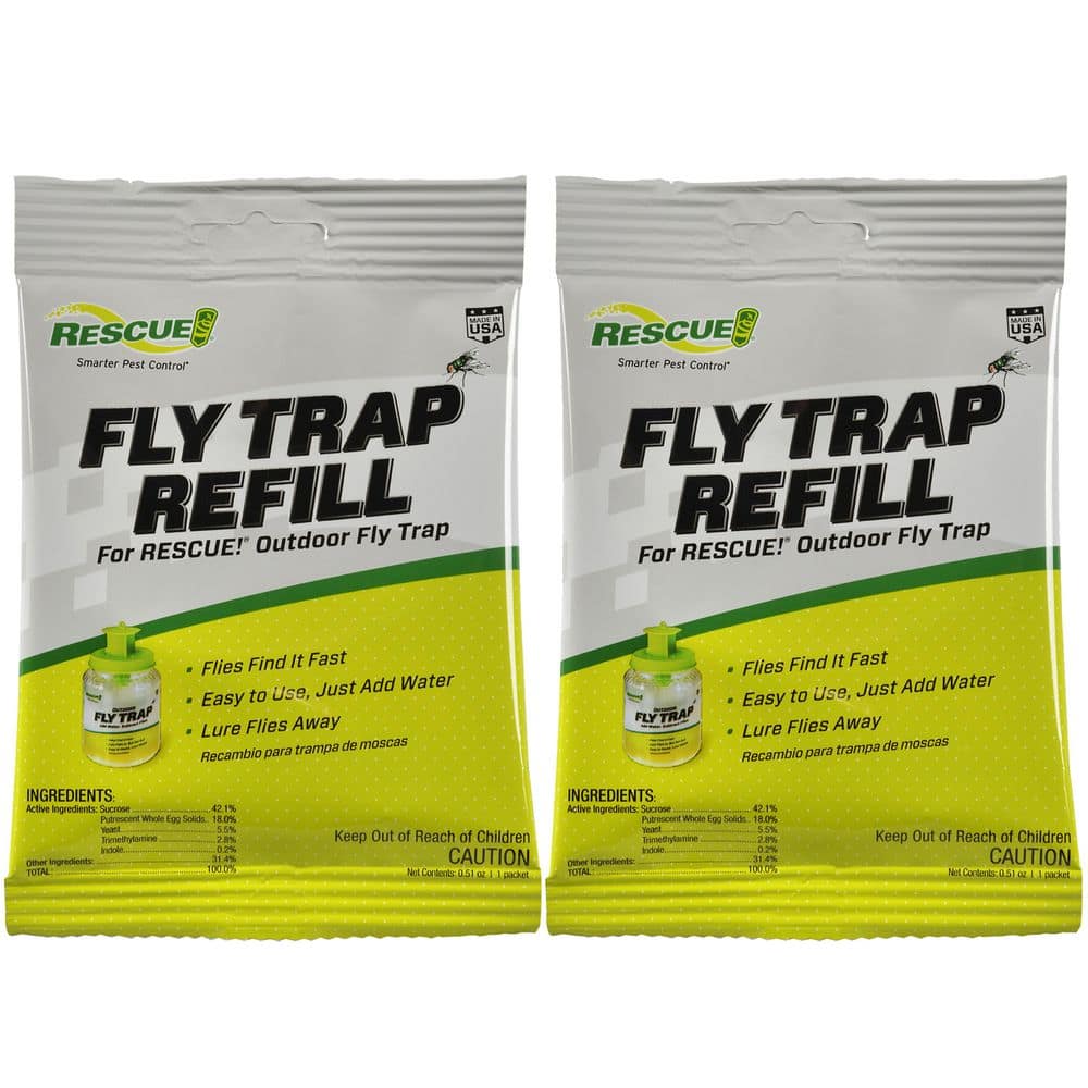 RESCUE Outdoor Fly Trap Refill, Bundle of 2 FTA2 - The Home Depot