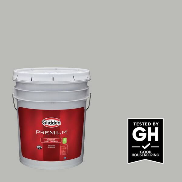 Glidden Premium 5 gal. PPG0997-3 Fresh Granite Semi-Gloss Interior ...