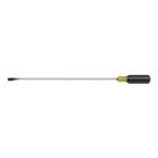 Klein Tools 3/16 in. Cabinet-Tip Flat Head Screwdriver with 8 in. Round Shank-Cushion Grip ...