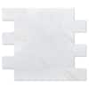 Yipscazo Subway Collection Rainbow White 12 in. x 12 in. PVC Peel and ...