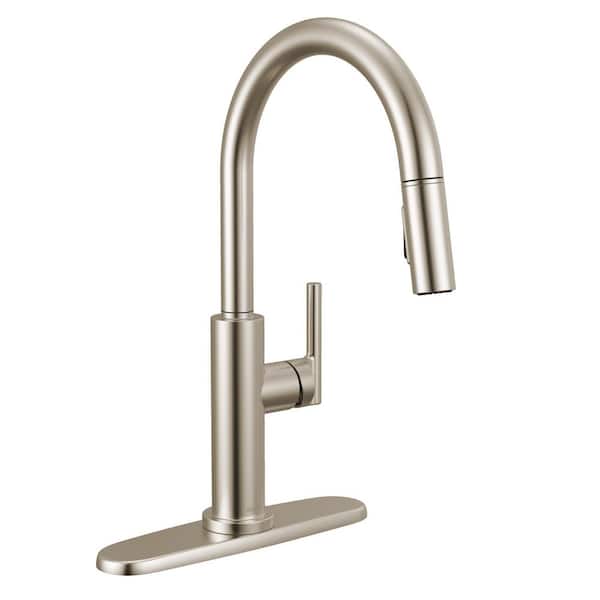 Delta Nicoli Single Handle Pull Down Sprayer Kitchen Faucet with Slim ...
