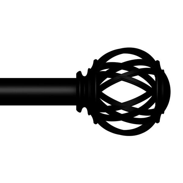 Home Decorators Collection 1 in. Cage Finial in Matte Black (2-Pack) U ...