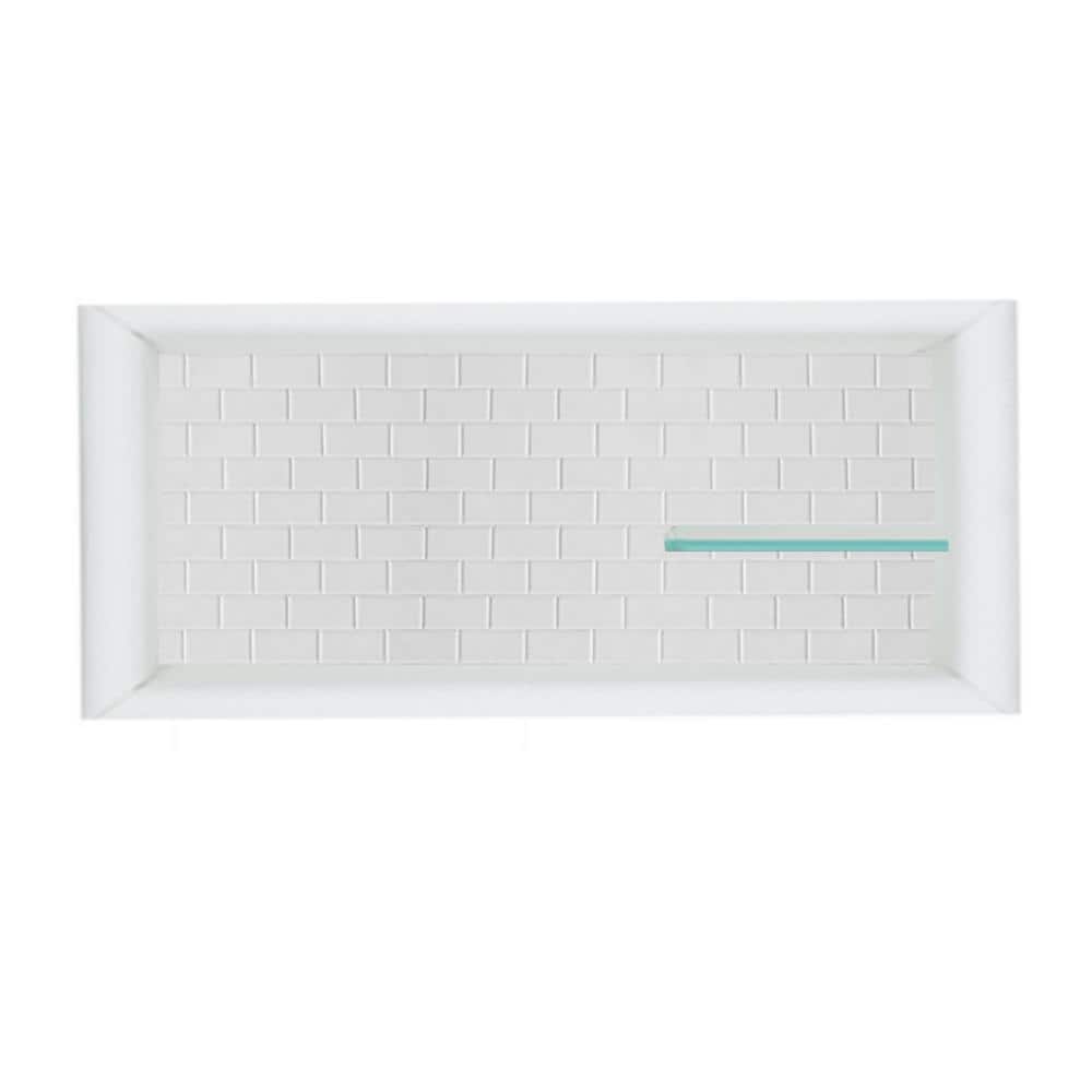 American Bath Factory Classic Style 24 in. x 4 in. x 12 in. Shower ...