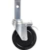 MetalTech 5 in. Caster Wheel with Locking Pin, Heavy Duty Dual Locking ...