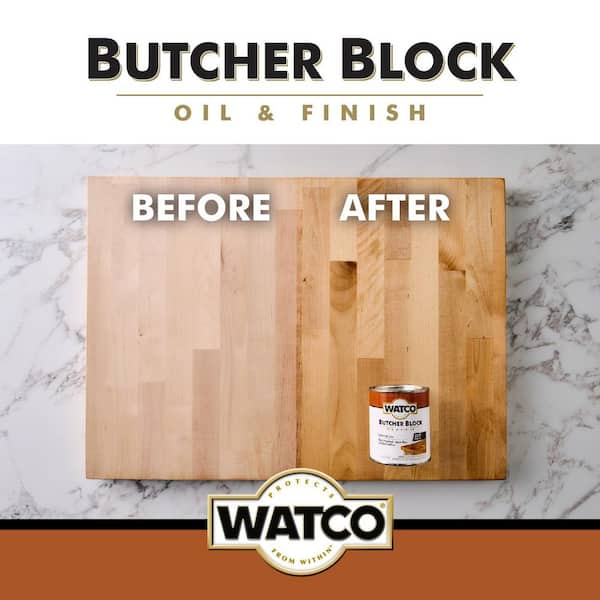 Watco 1 Pint Butcher Block Oil in Clear 241758 - The Home Depot