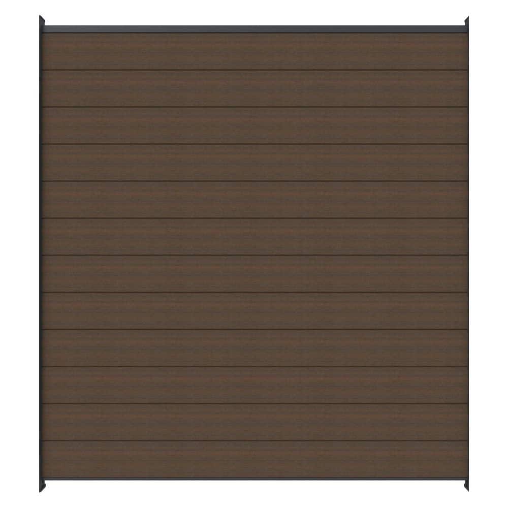 NewTechWood UltraEasy Flat Style Enclosures 6 ft. x 6 ft. Brazilian Ipe ...