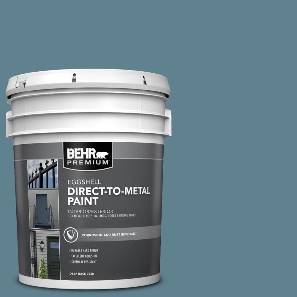 BEHR PREMIUM 5 gal. #S470-5 Blueprint Eggshell Direct to Metal Interior ...