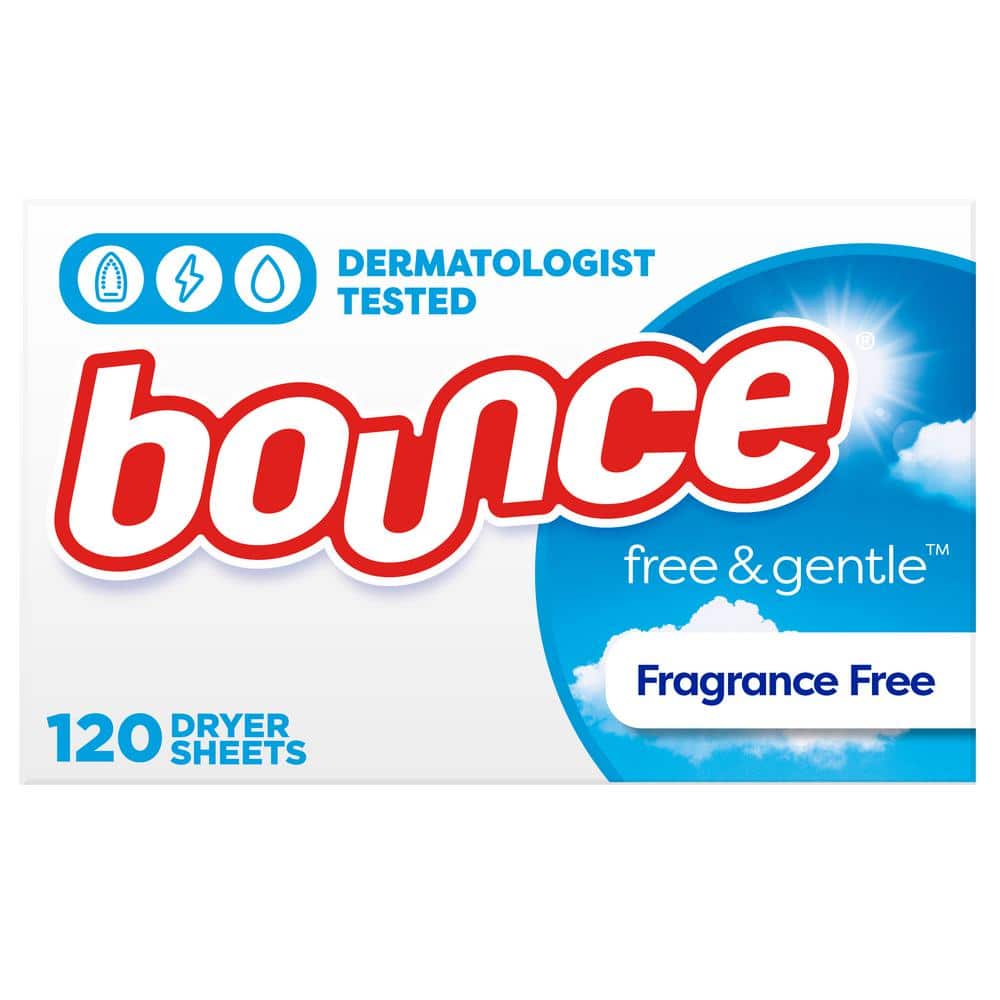 Bounce Free and Gentle Unscented Dryer Sheets (120-Count) 003700078061 ...