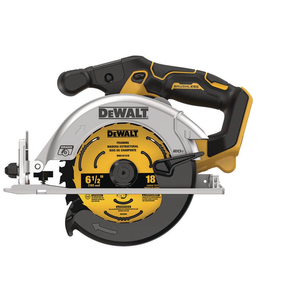 DEWALT 20V MAX Cordless Brushless 6-1/2 in. Sidewinder Style Circular ...