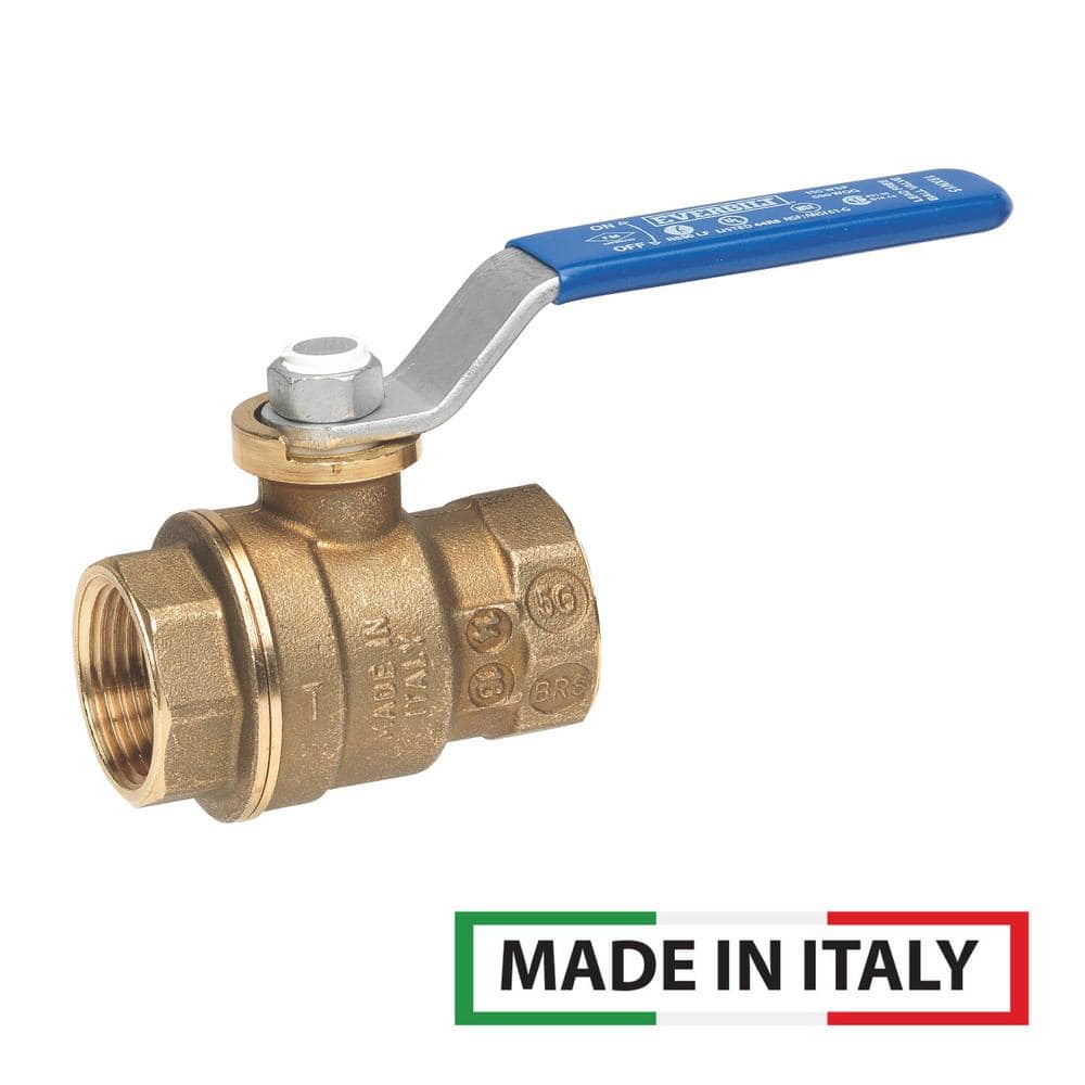 Everbilt 1/2 in. FIP x 1/2 in. FIP Full Port Lead Free Brass Ball Valve ...