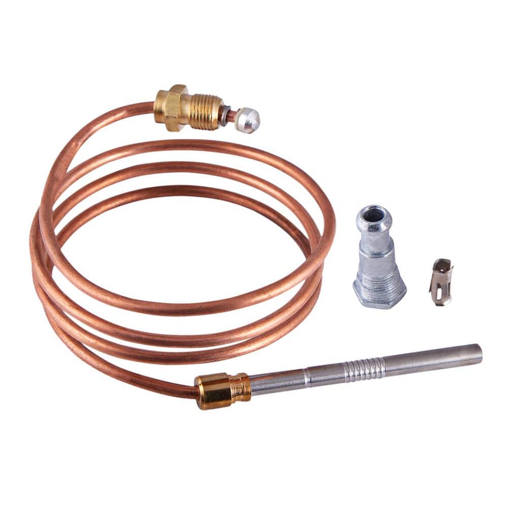 PLUMBFLEX 48 in. Universal Thermocouple for Gas Furnaces, Boilers, and ...